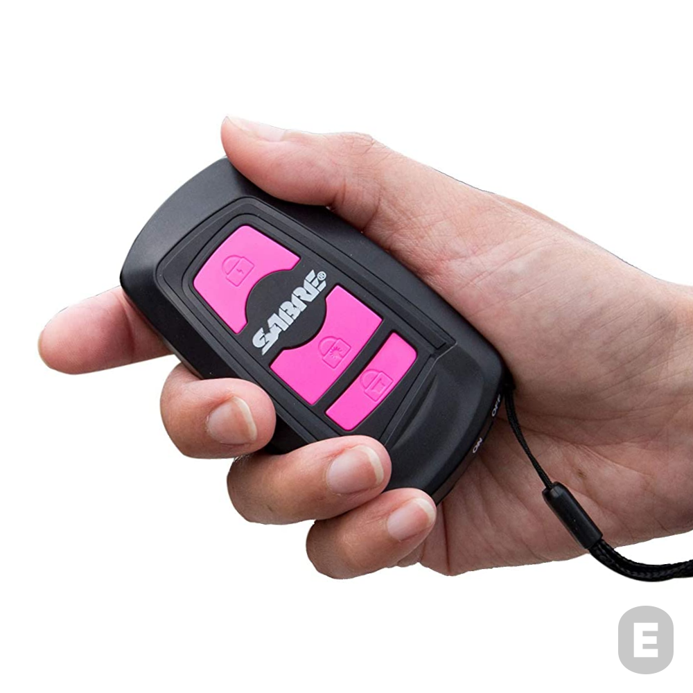 Elektrošoker Sabre 3u1 1.154 μC (crno-roza) :: Elektrosoker.eu